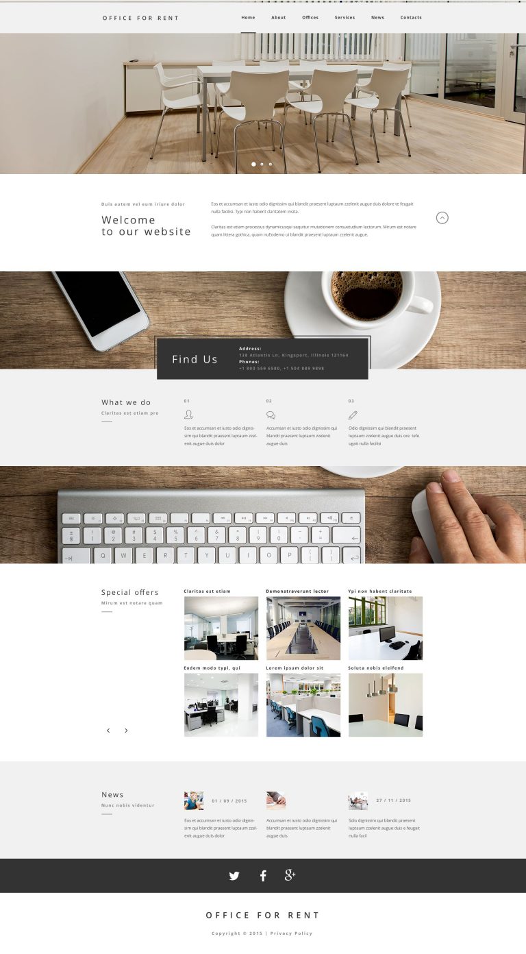 Office Templates Archives - Zemez HTML