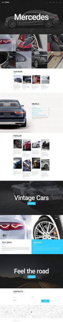 Car Template Responsive Website Template - Zemez HTML