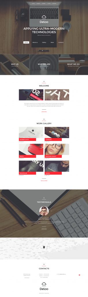 Web Design Template Responsive Website Template - Zemez HTML