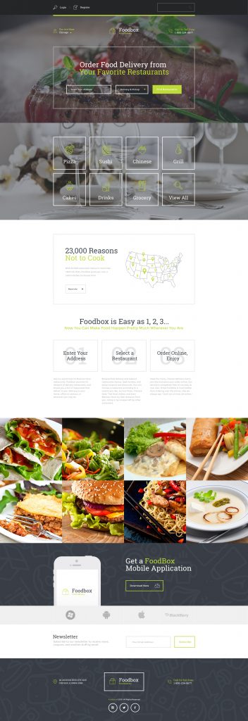 Delivery Services Template Responsive Landing Page Template - Zemez HTML