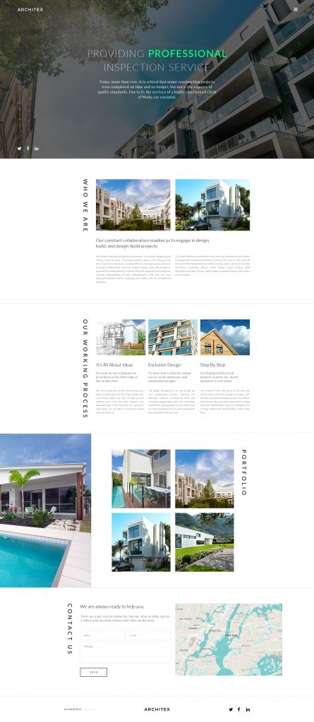 Architecture Template Responsive Website Template - Zemez HTML