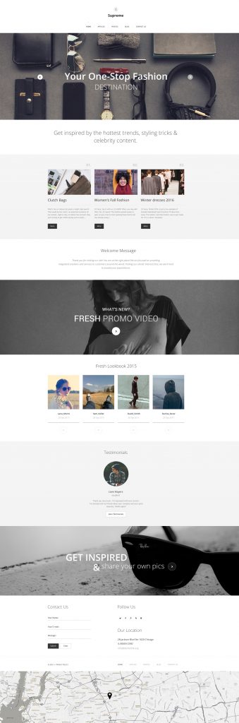 Supreme Website Template - Zemez HTML