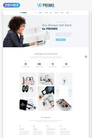 Promo Advertising Agency Multipage HTML5 Website Template Zemez HTML