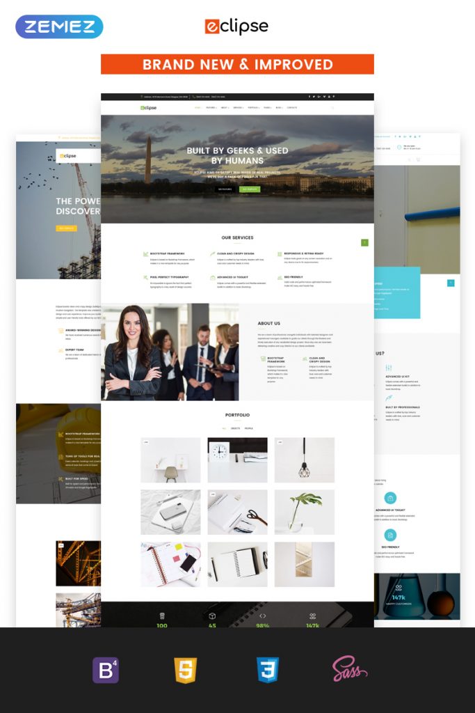 Eclipse - Multipurpose Website Template - Zemez HTML