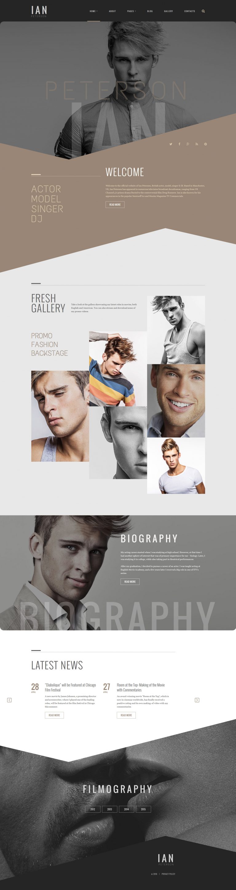 Model Portfolio Templates Archives - Zemez Joomla