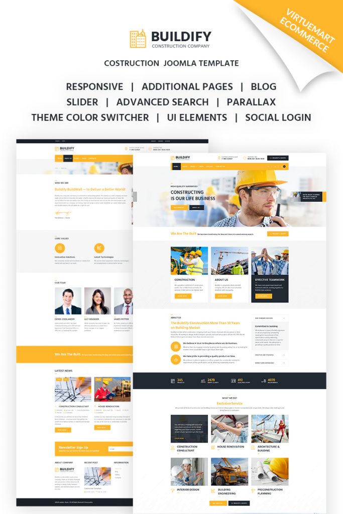 Buildify - Construction Company Joomla Template - Zemez Joomla