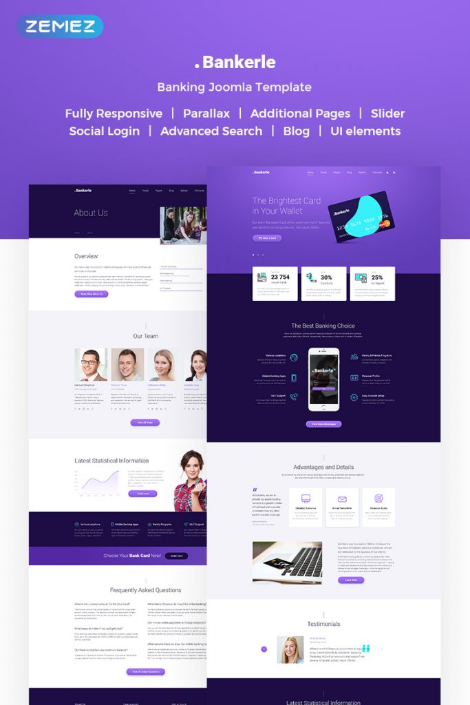Bankerle - Banking Joomla Template - Zemez Joomla