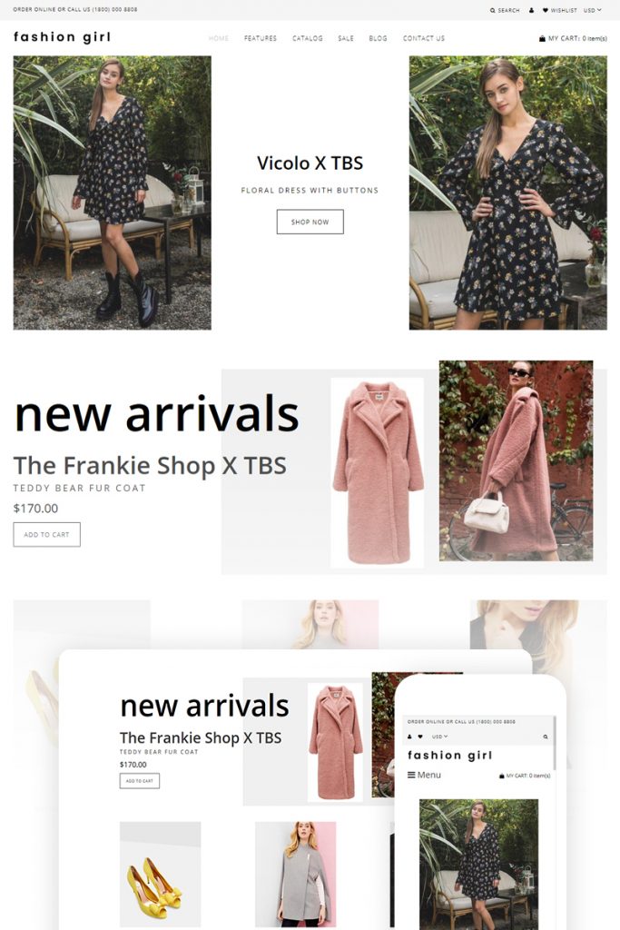 Fashion Girl - Women's Clothing Store Ready-To-Use Shopify Theme ...