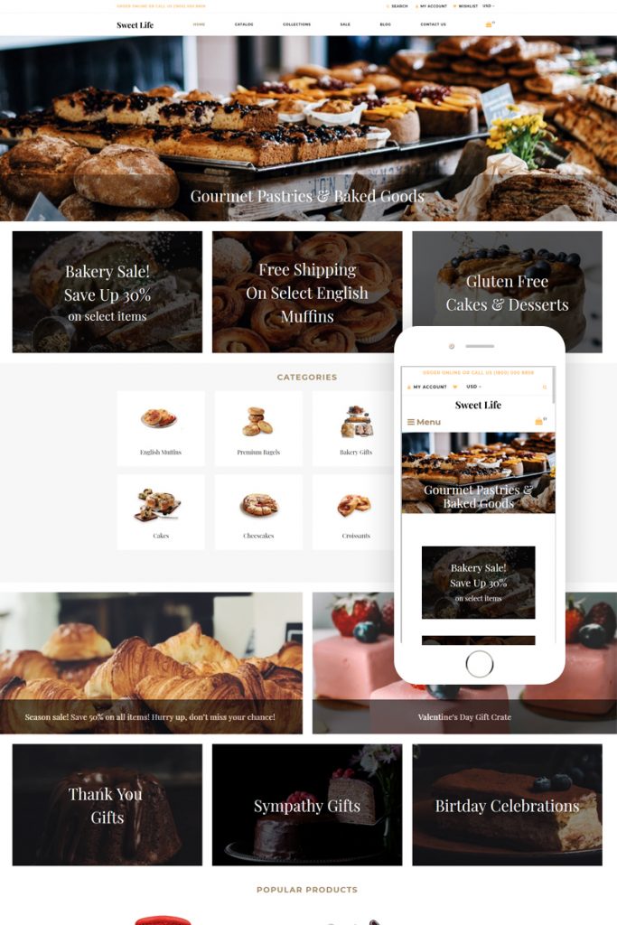 Sweet Life - Sweet Shop Creative Shopify Theme - Zemez Shopify