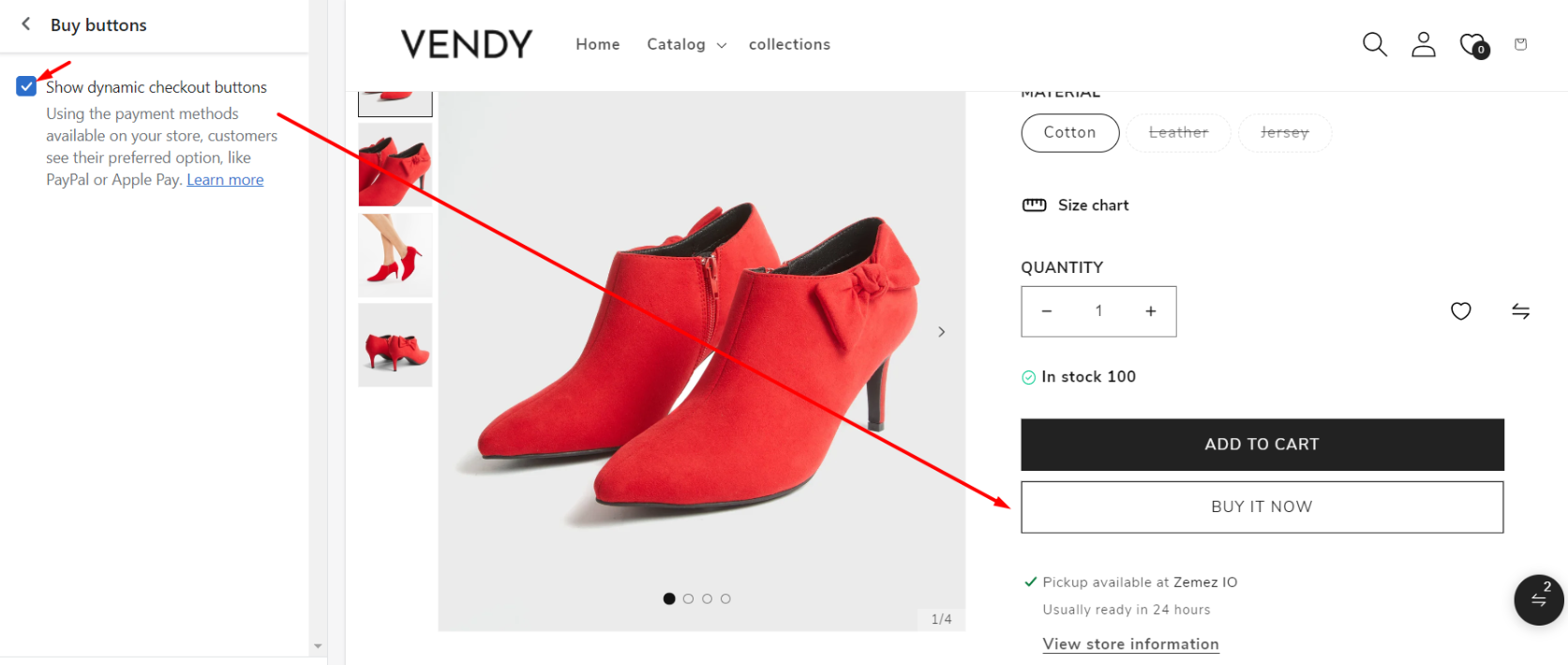 How To Add Dynamic Checkout Buttons On Shopify Zemez Support