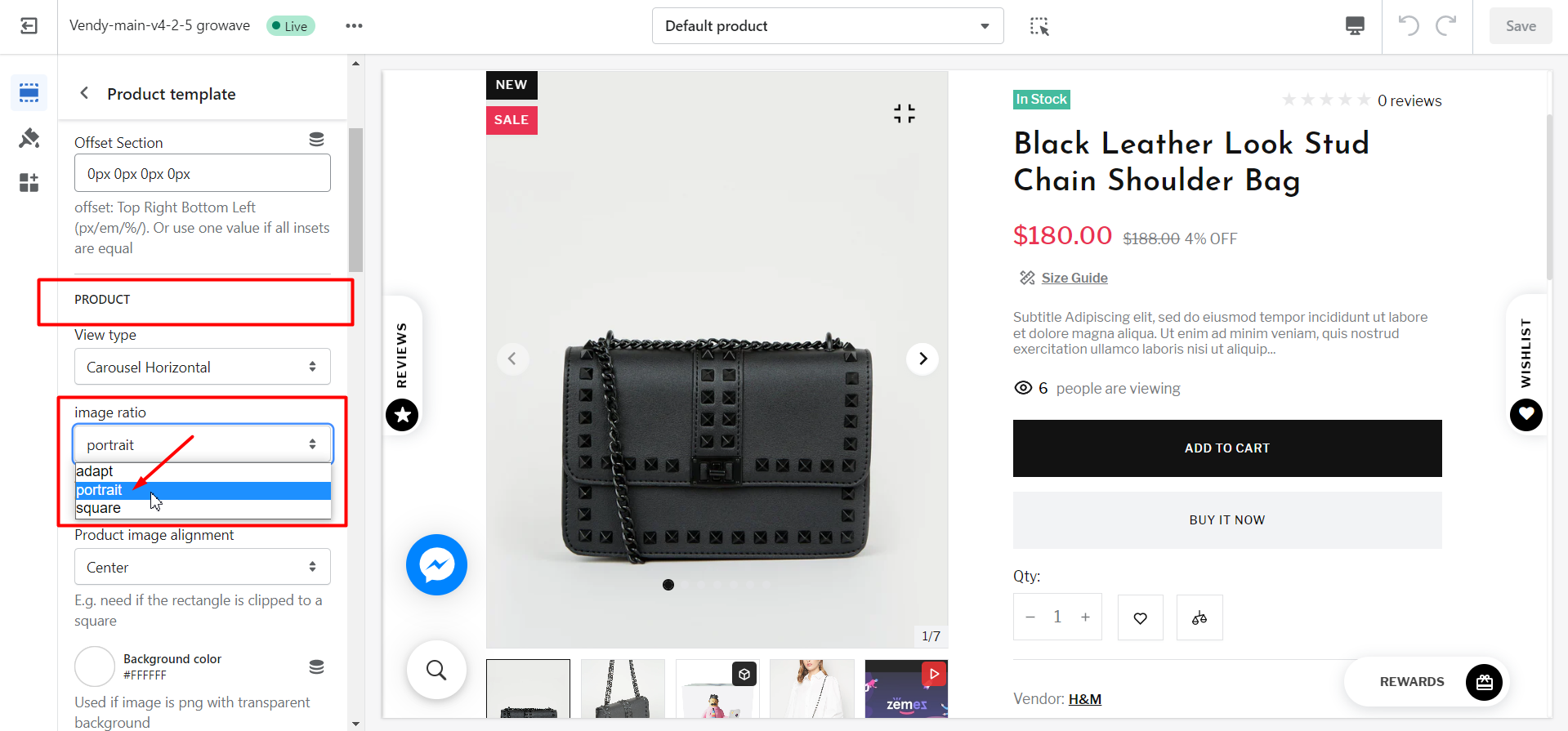 How to edit product images size in Shopify? - Zemez Support