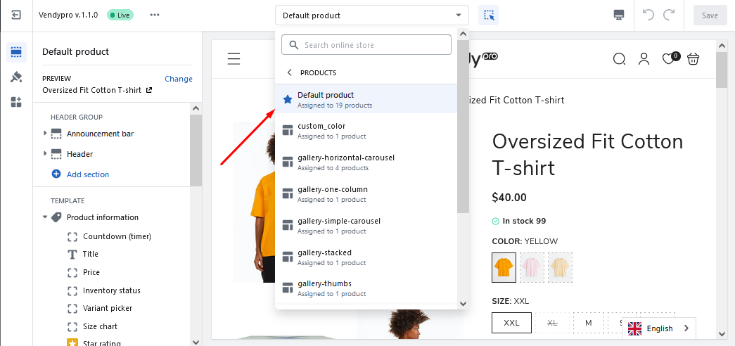 How to manage the Variant Picker option on the Product Page in Shopify? - Zemez Support