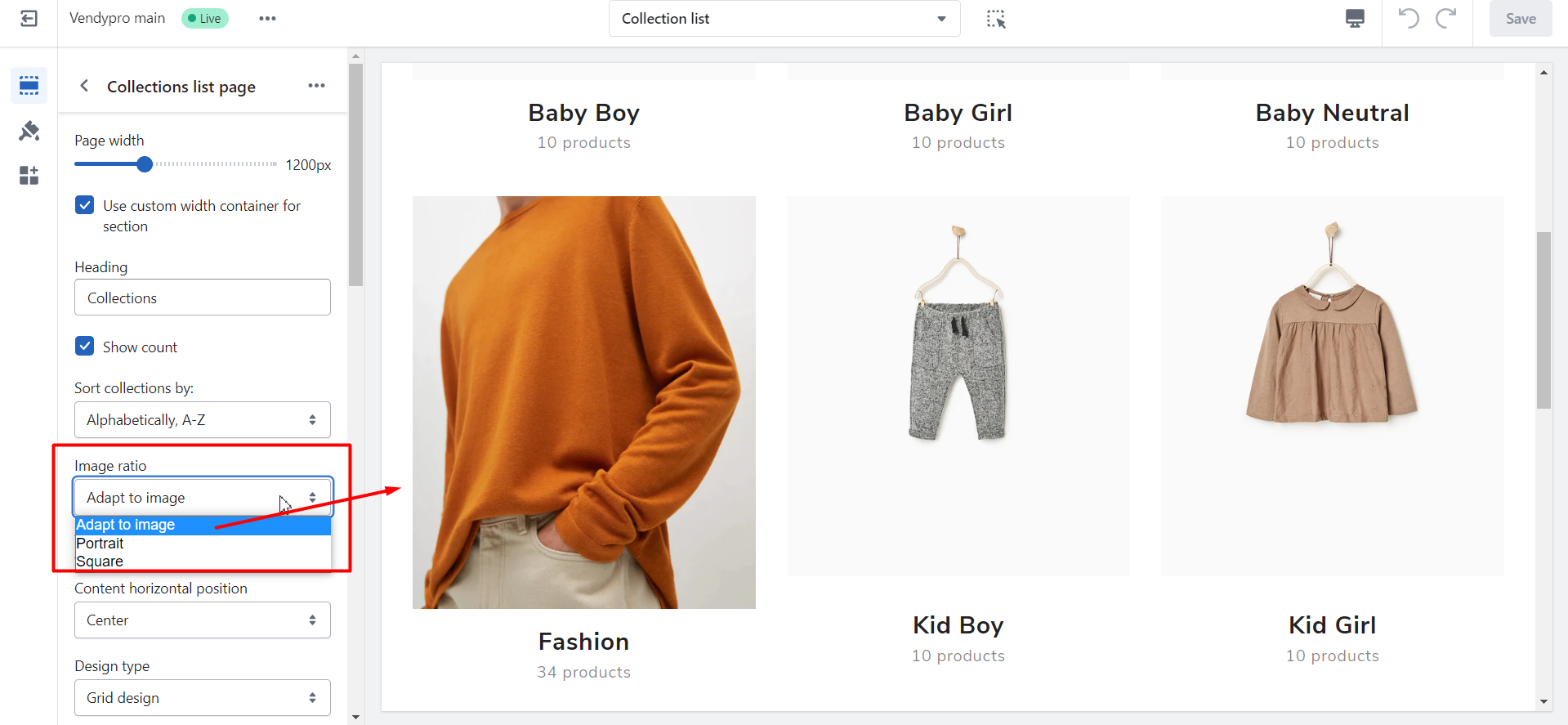 How To Manage Collection List Page In Shopify Zemez Support