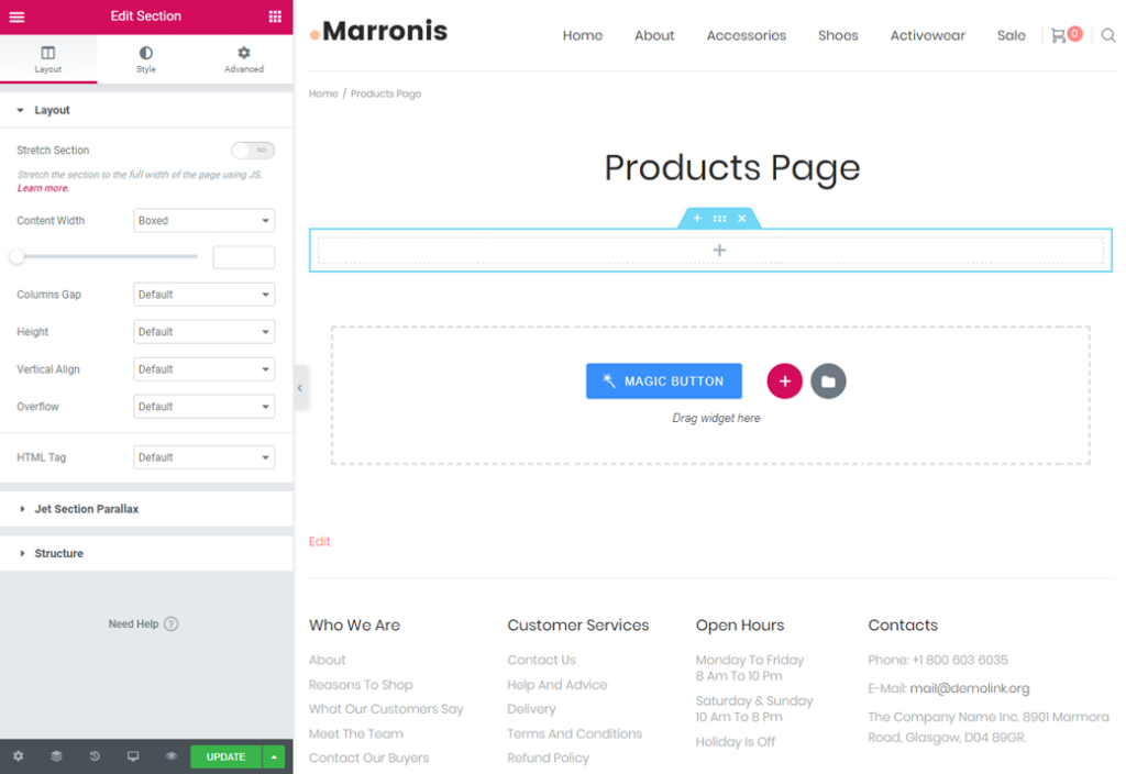 Learn how to build your own custom shop page with Elementor